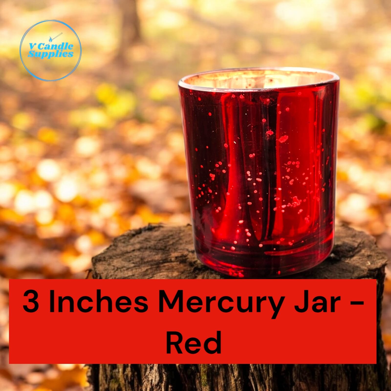 3 Inch Mercury Red Tumbler Jar For Candle Making - V Candle Supplies ...