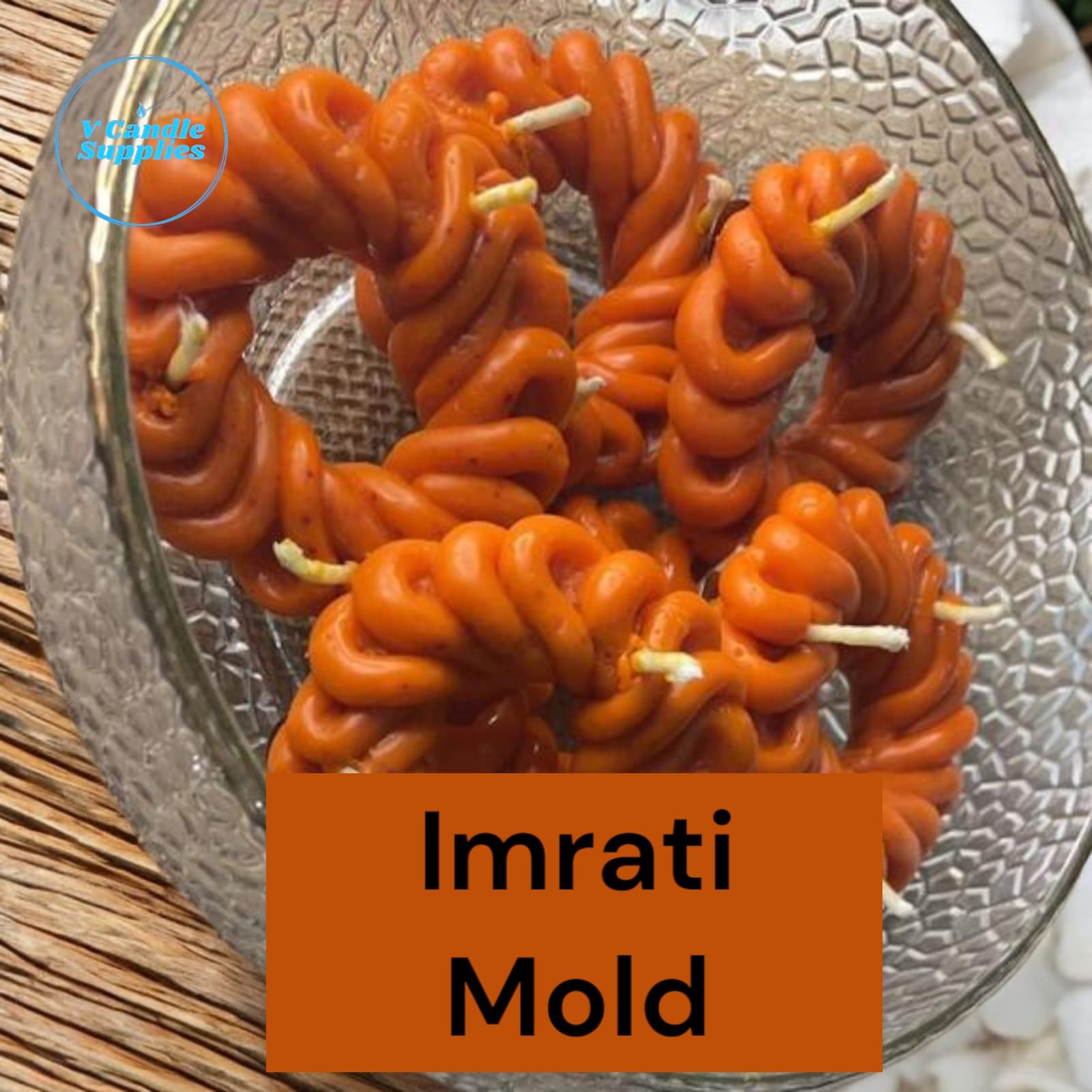 Imrati Candle Silicon Mold For Making Mithai Candles | Single Cavity ...