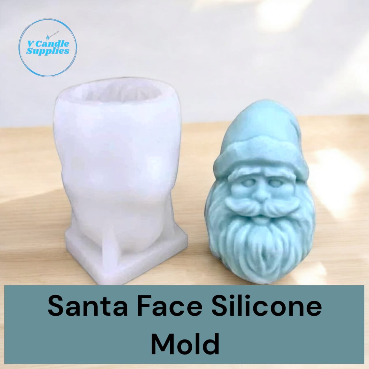 Santa Face Mold For Making Candles | Silicon Molds For Making Candles ...