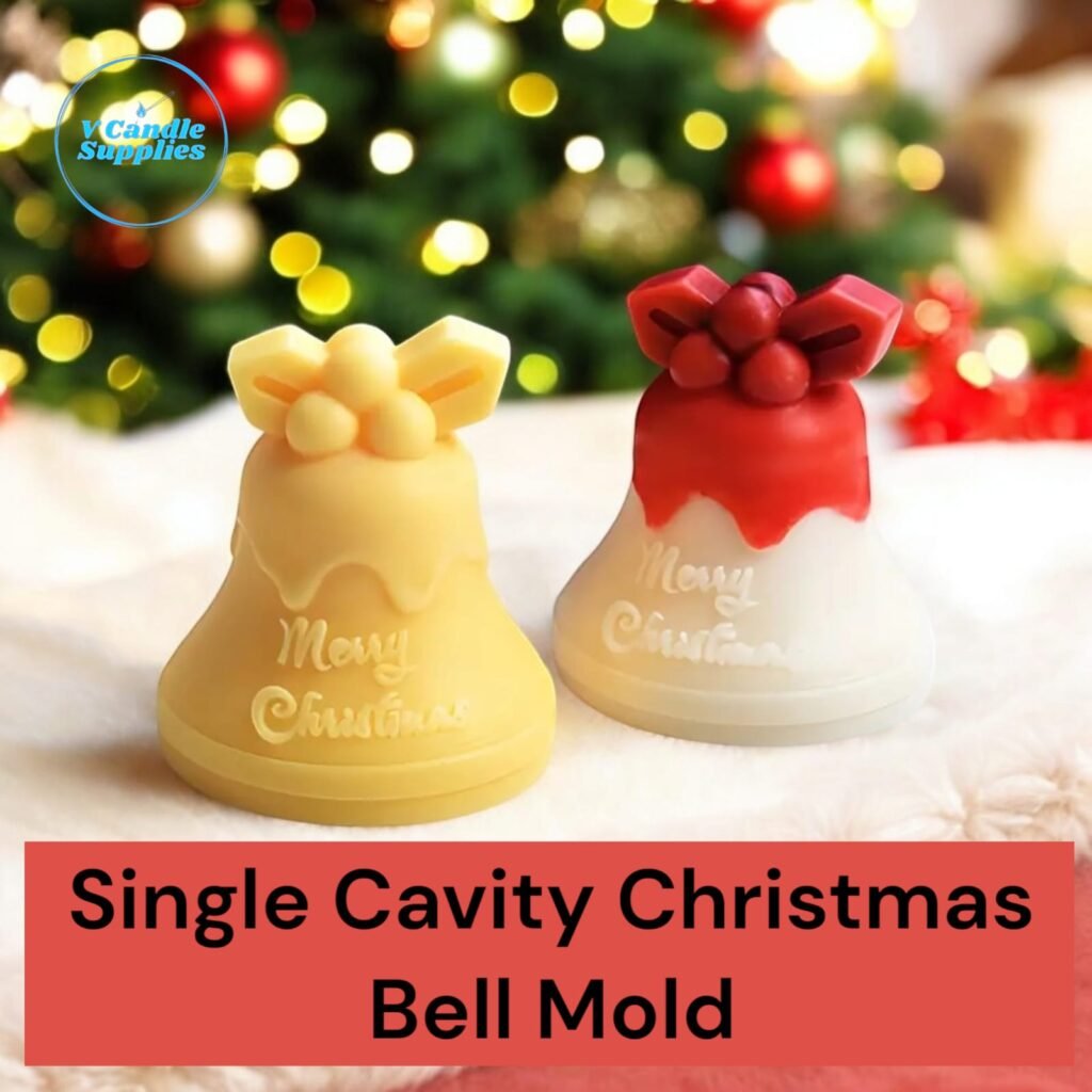 Christmas Bell Silicon Mold For Making Candles | Single Cavity - V ...