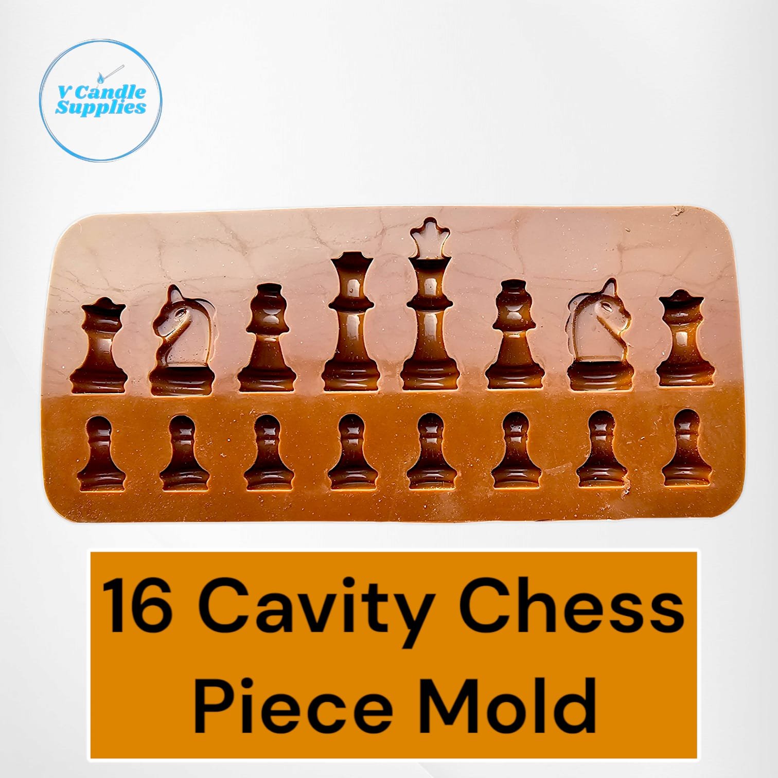 16 Cavity Chess Piece Mold | Silicon Mold For Making Molds