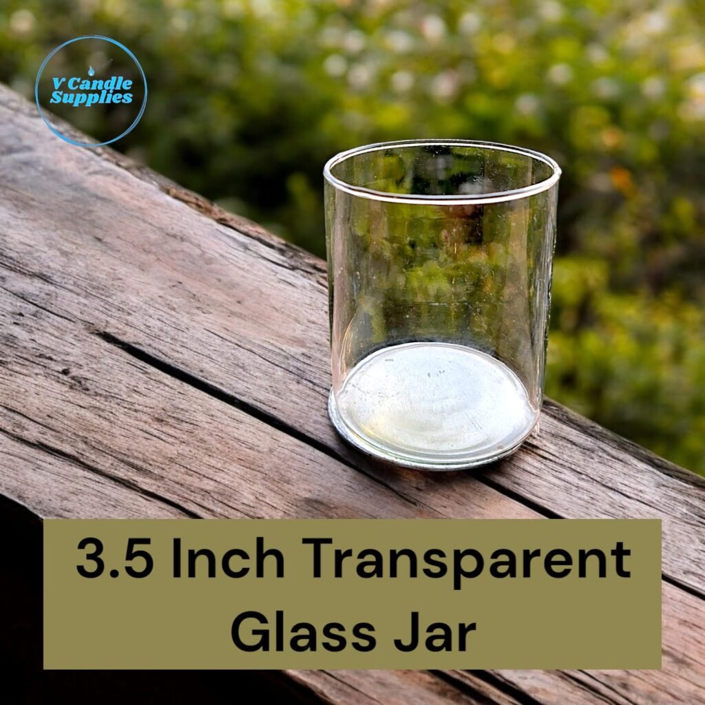 3.5 Inch Transparent Glass Jar | For Candle Making