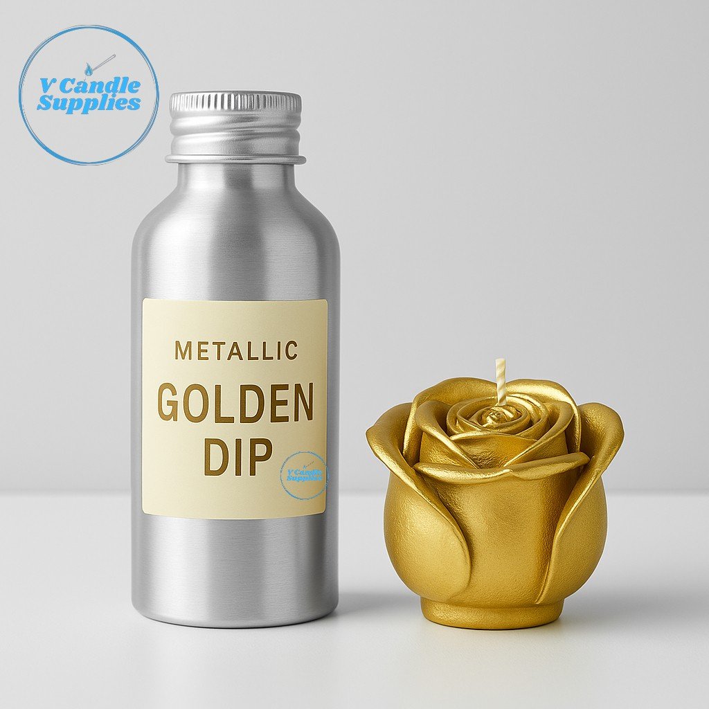Candle Metallic Golden Dip By V Candle Supplies | For Adding A Premium ...