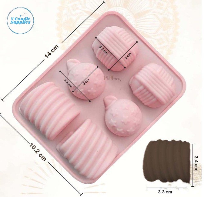 6 Cavity Mix Bomb | Silicone Molds For Candle, Chocolate, Resin, Soap ...