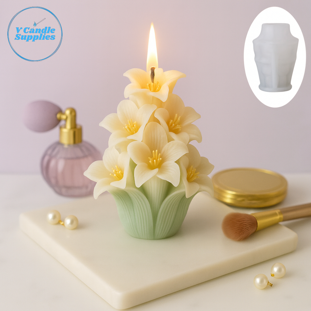 Lilly Bloom Bouquet Mold Vc086 Silicone Molds For Candle Resin