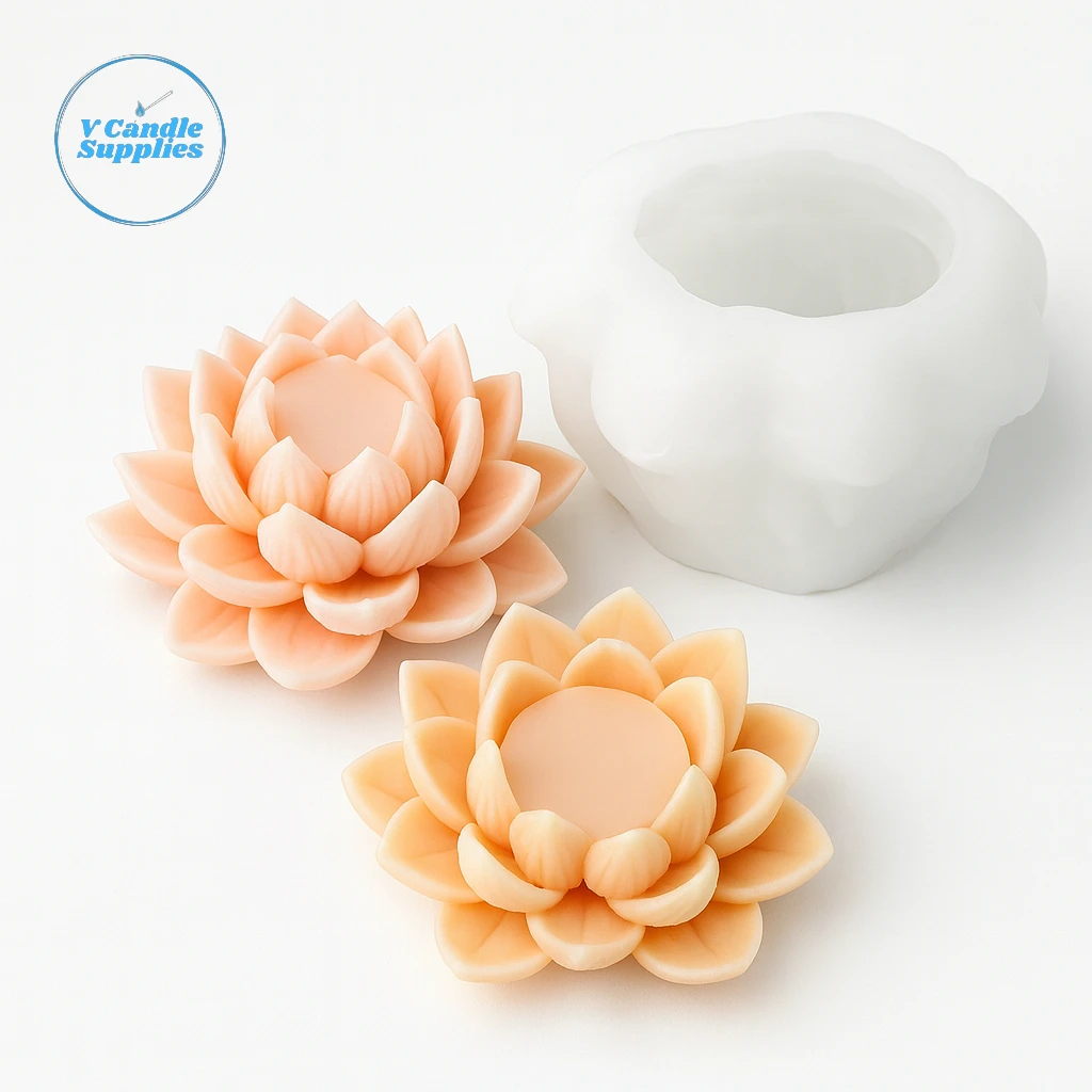 Lotus Bloom Mold Vc020 Silicone Molds For Candle Resin Soap