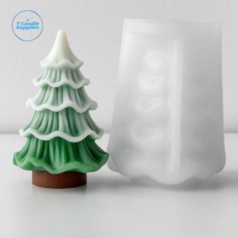 Wavy Christmas Tree Silicone Mold - VC127 | Silicone Molds For Candle ...